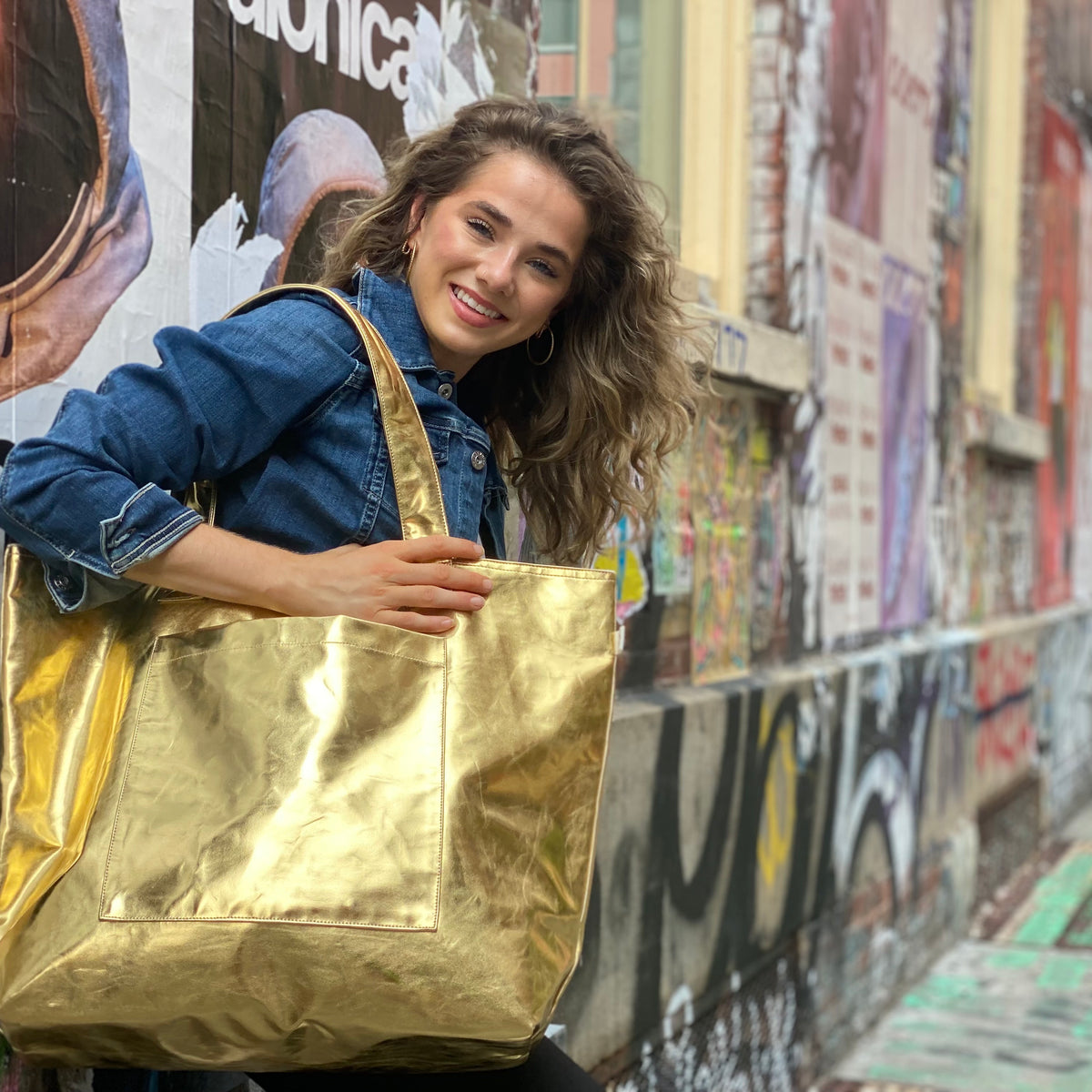 Gold Metallic Bags and Accessories – Quilted Koala