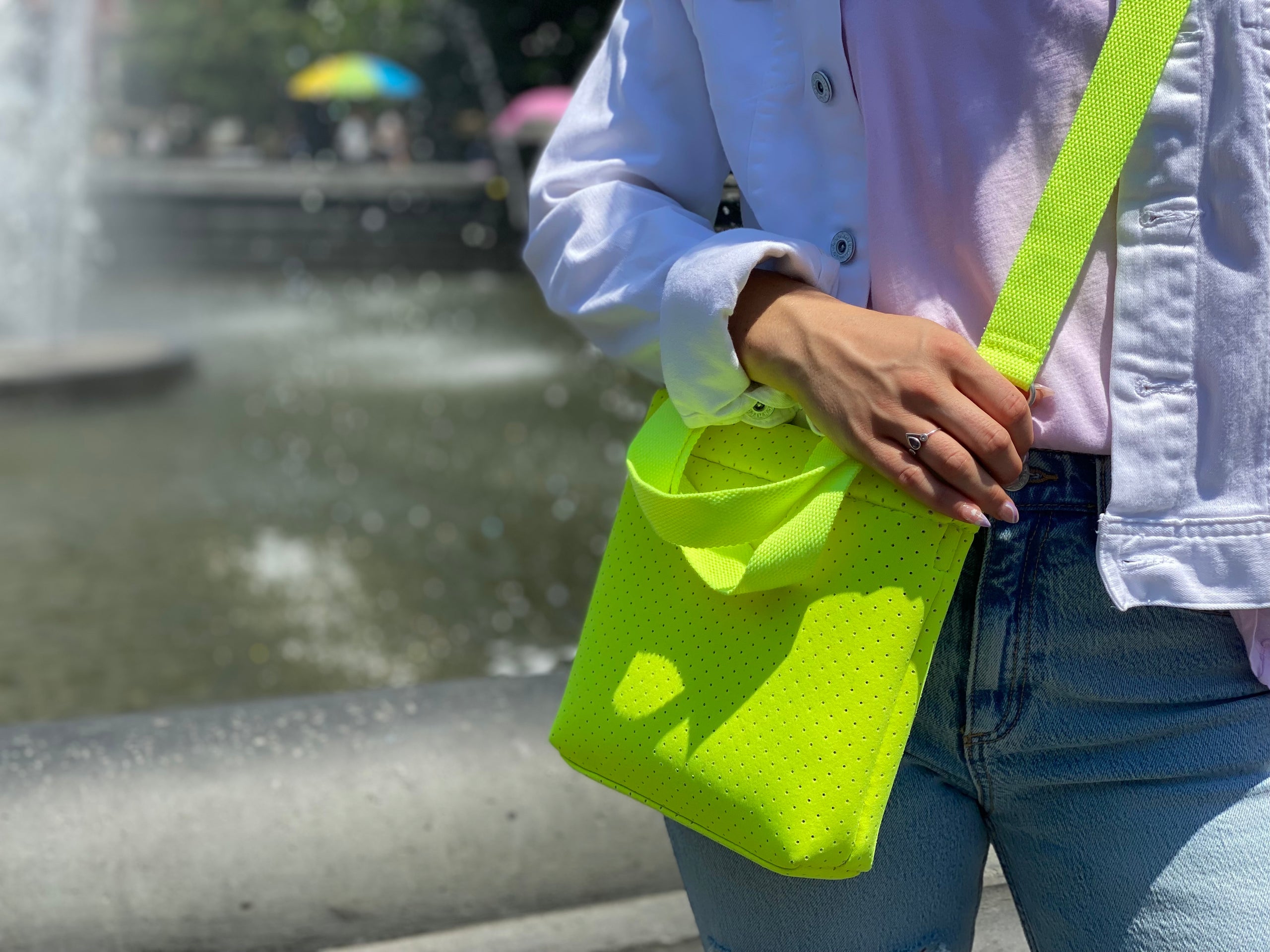 Midi Town Crossbody Bag: NEON Yellow Neoprene SOLD OUT – Quilted Koala