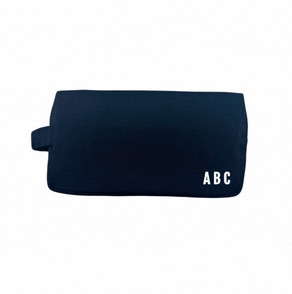 Dopp Bag - Navy with Mini Monogram – Quilted Koala